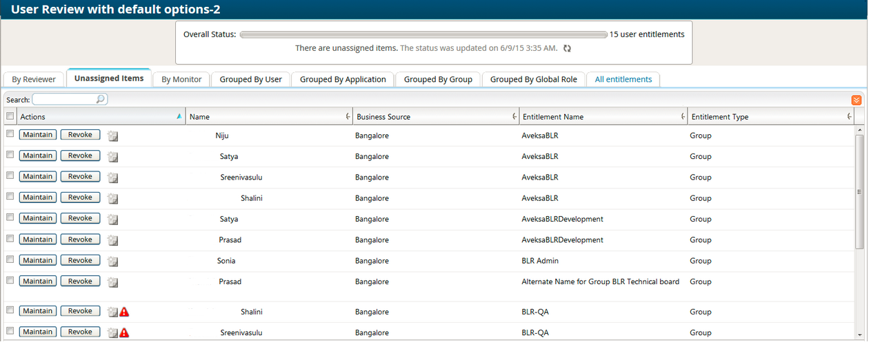 Groups Are Unassigned In User Access Review For Rsa Identity Governance