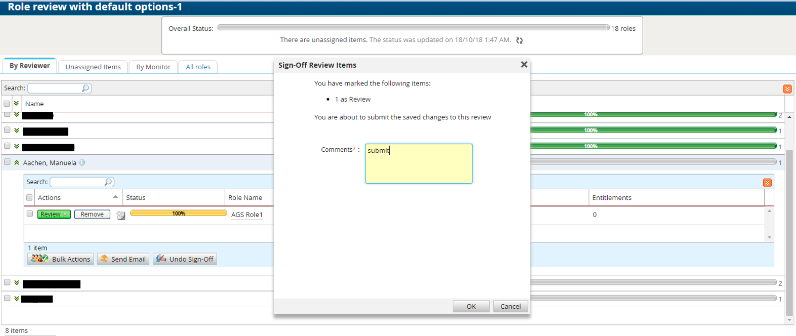 Not Able To Click On Memberentitlementsanalytics Tabs Of A Role In