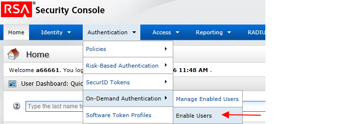 Rsa Authentication Manager 81 Sp1 On Demand Authentication Requires