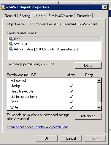 RSA Authentication Agent 7.x and 8.x for Web for IIS WebID (IISWebAgentIF.dll) display a blank ...