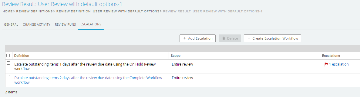 Review Escalation Workflows Do Not Trigger If Review Is Set To Hold By