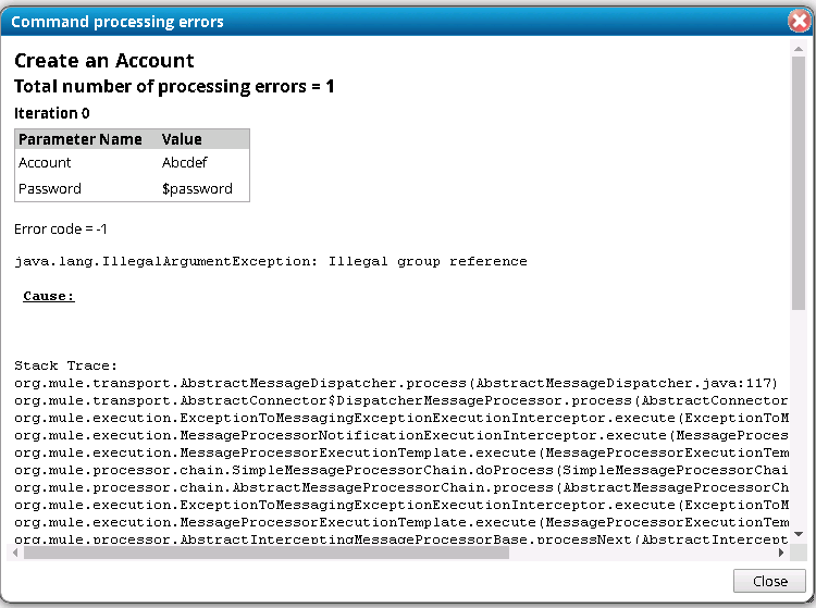 Oracle Afx Test Connector Capabilities That Have Password Parameters