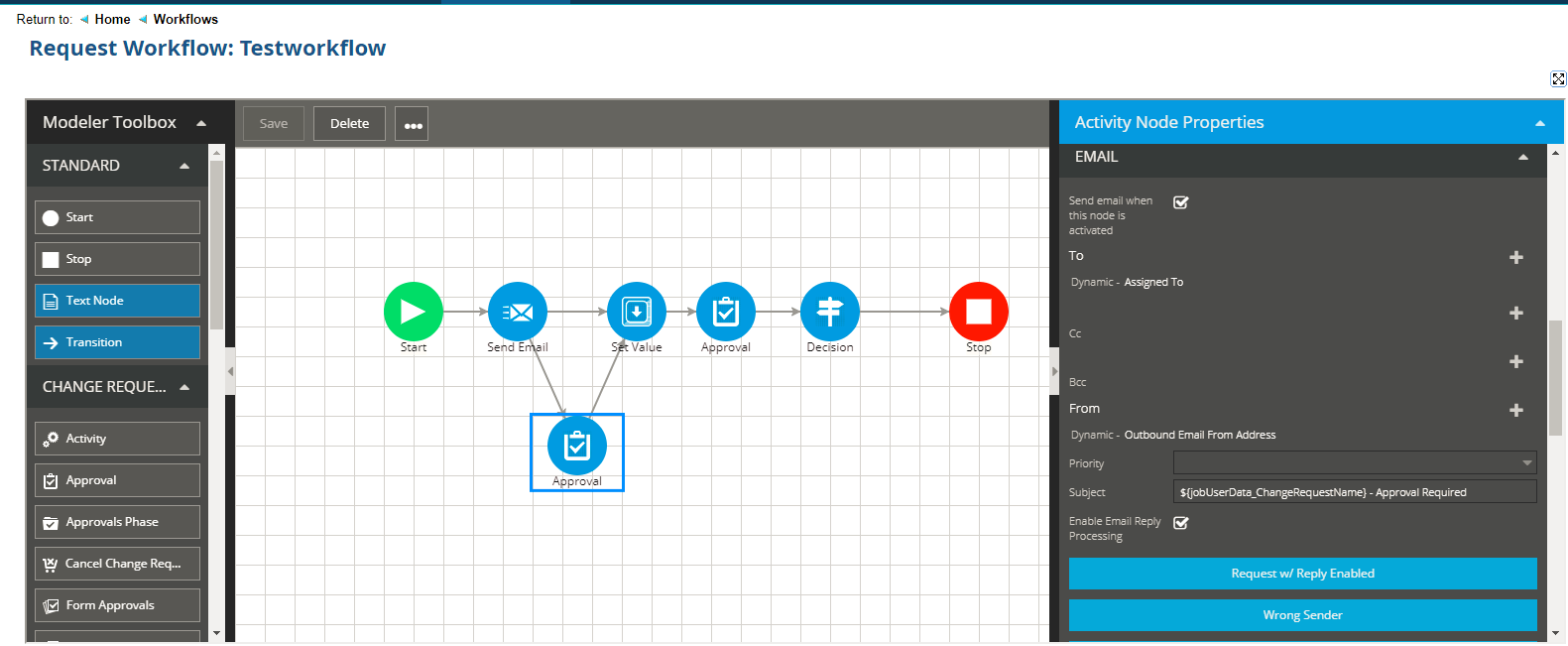 Save button in workflow does not highlight to save the changes made in the approval node of RSA ...