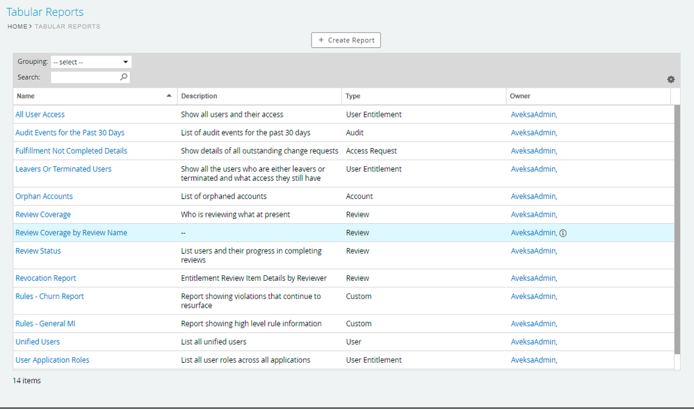 Rsa Governance And Lifecycle Ootb Reports And Filtering Rsa Community