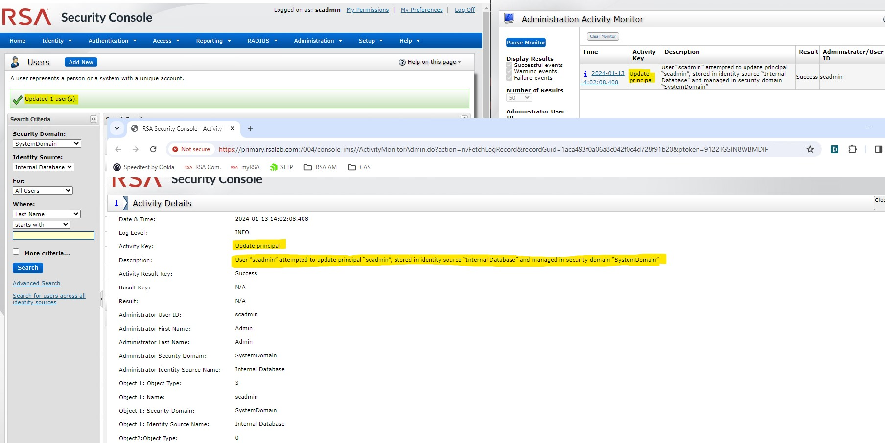 Password Change Audit Logs for Operations, Security and Operating System Admins | RSA Community