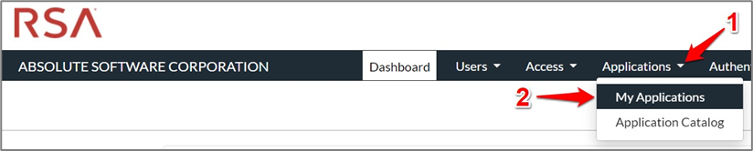Absolute Secure Access Saml My Page Sso Configuration Rsa Ready