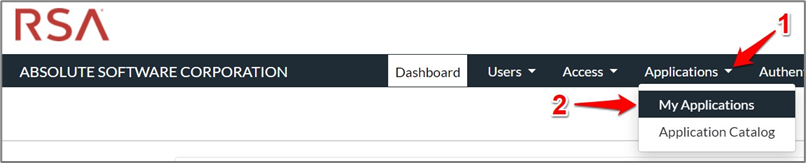 Absolute Secure Access Saml My Page Sso Configuration Rsa Ready