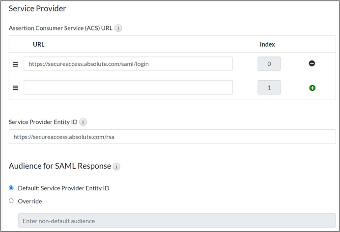 Absolute Secure Access Saml Relying Party Configuration Rsa Ready