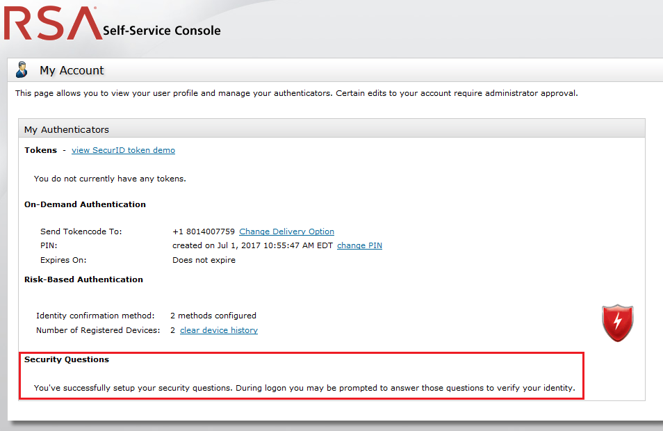 How Do I Reset The Security Questions For My Rsa Community Account