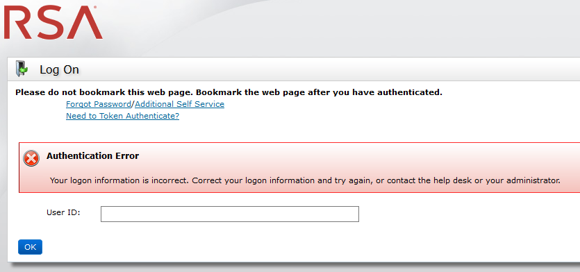 Unable to log in to the RSA Community after twelve months or more of ...