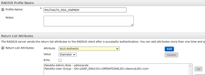 Palo Alto NGFW 10.1.7 - RADIUS Configuration - RSA Ready Implementation Guide | RSA Community
