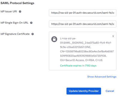 Okta SSO - SAML Relying Party Configuration as a step-up for Okta ...
