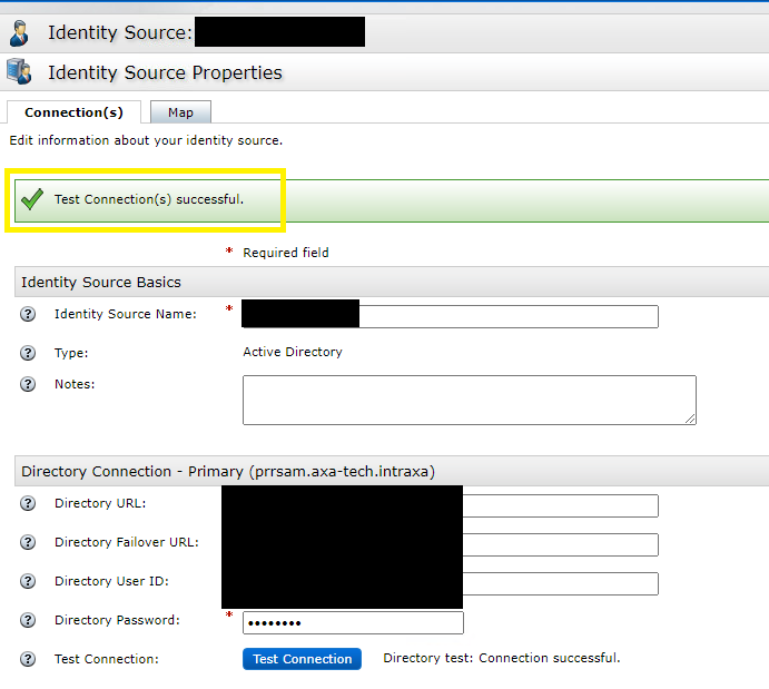 Modification Of The Ldap Identity Source Failed With An Error