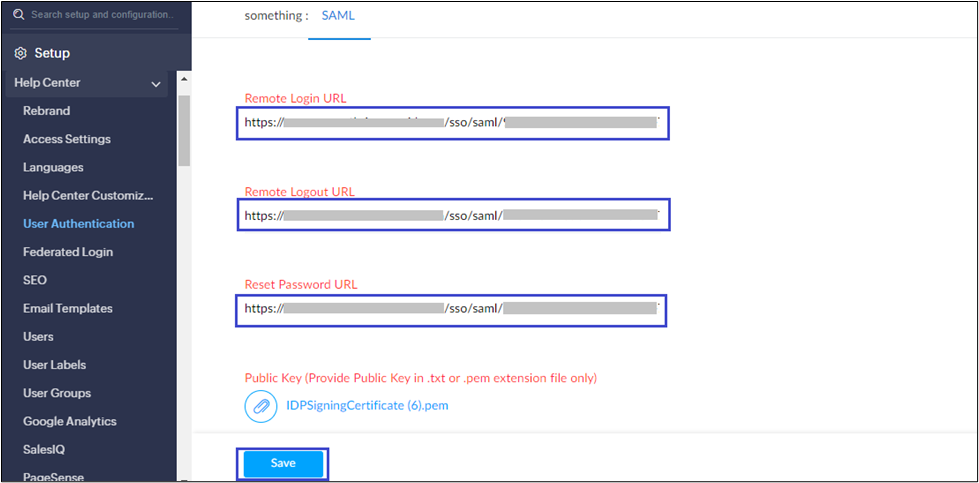 Zoho Desk Saml My Page Sso Configuration Rsa Ready Implementation