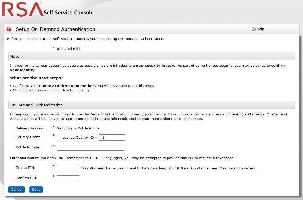 How Can I Set Up On Demand Authentication Oda For My Rsa Community