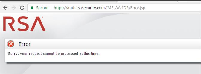 Error Message Sorry Your Request Cannot Be Processed At This Time