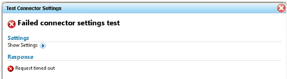 Ssh Afx Test Connector Settings Fails With Request Timed Out And A Kerberos Username Warning