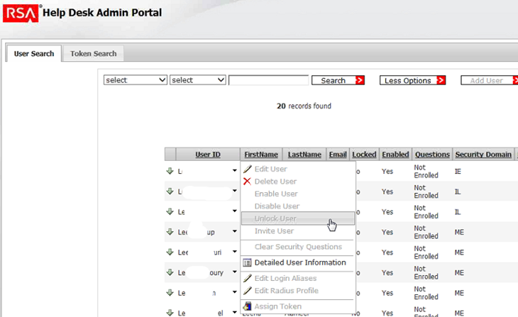 Rsa Authentication Manager Prime Help Desk Admin Portal Unlock User