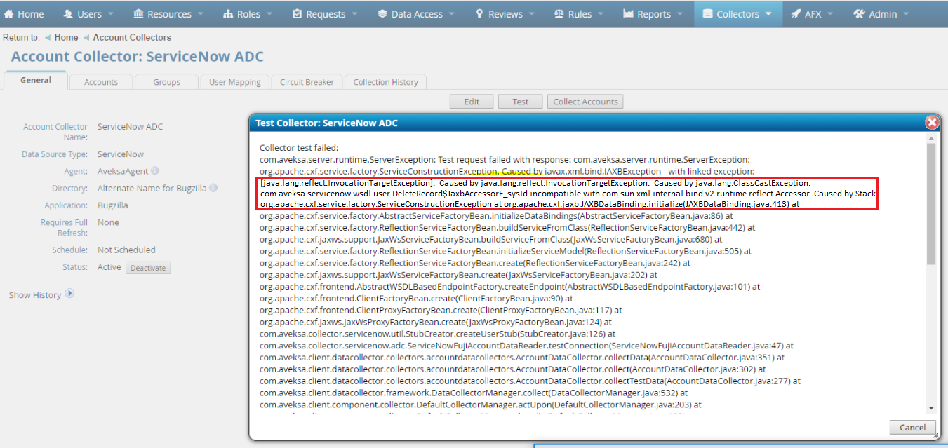 ServiceNow collectors are failing on an upgraded IBM WebSphere (WAS ...
