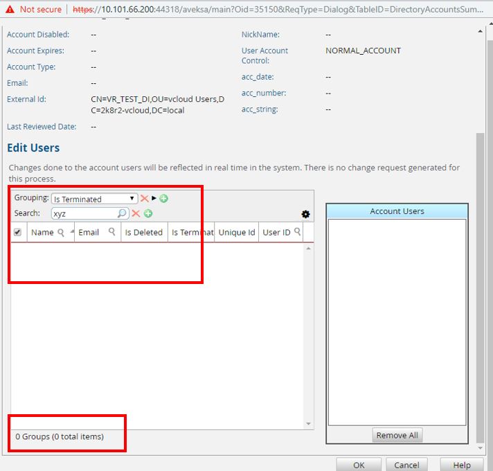 Terminated Users Are Not Displayed While Manually Mapping Accounts In Rsa Identity Governance