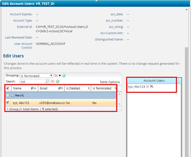 Terminated Users Are Not Displayed While Manually Mapping Accounts In Rsa Identity Governance