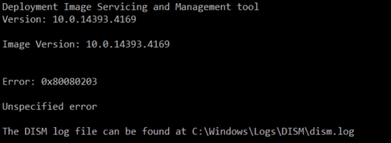 Error 0x80080203 during DISM Installation for SecurID Authenticator 6.1 ...