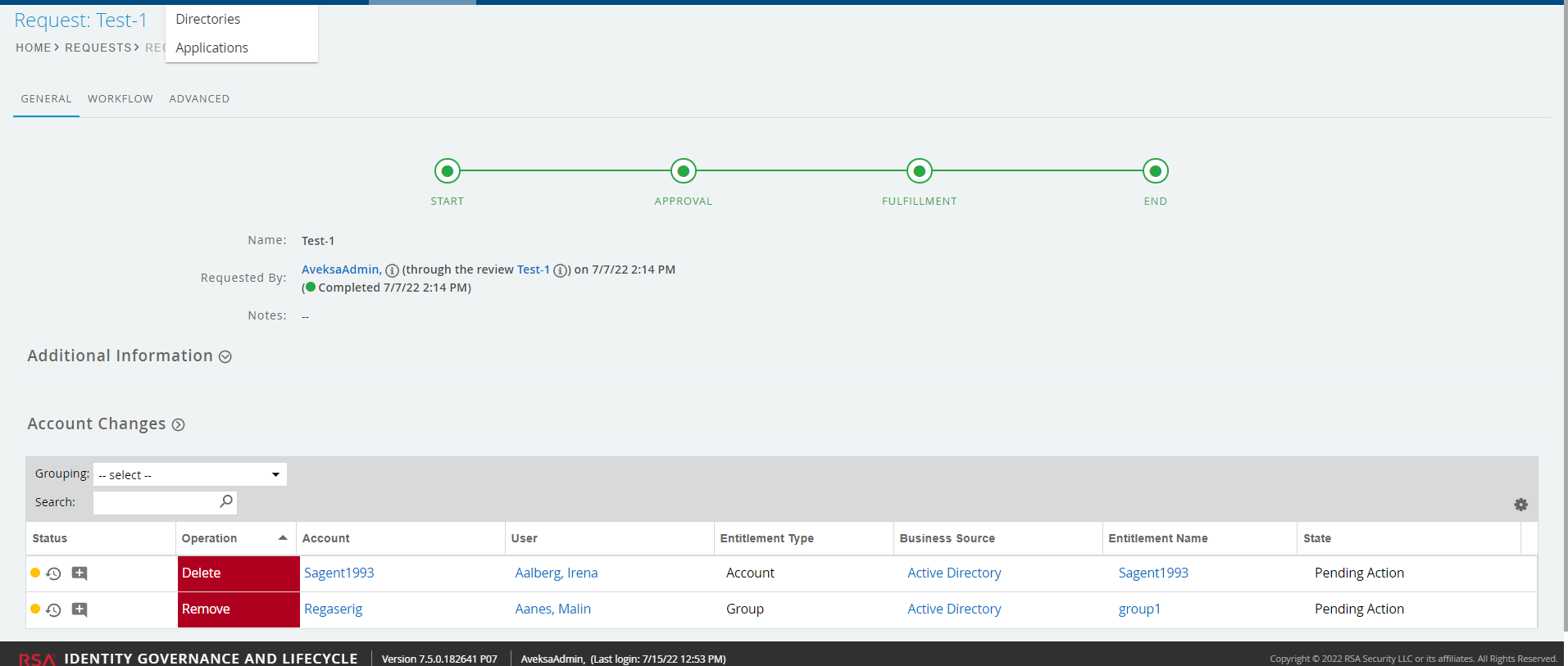 Request From Account Access And Ownership Review Stuck In Fulfillment