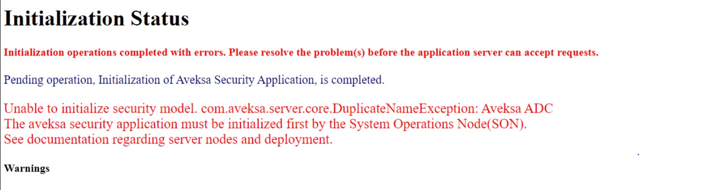 Rsa Identity Governance And Lifecycle Fail To Initialize With Error