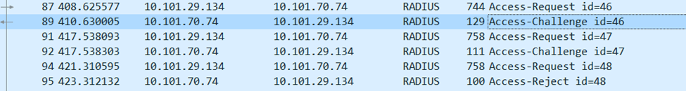 Radius Client Authentication Failed For Pintoken Profile New Pin Mode