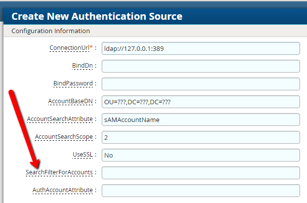 How To Use Searchfilterforaccounts When Configuring An Rsa Via