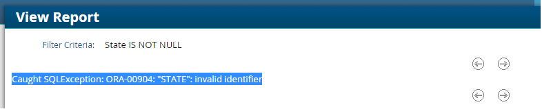 A Caught Sqlexception Ora 00904 State Invalid Identifier Error 4694