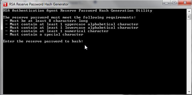 Increase the maximum length of a reserve password hash for the RSA Authentication Agent 7.x for ...
