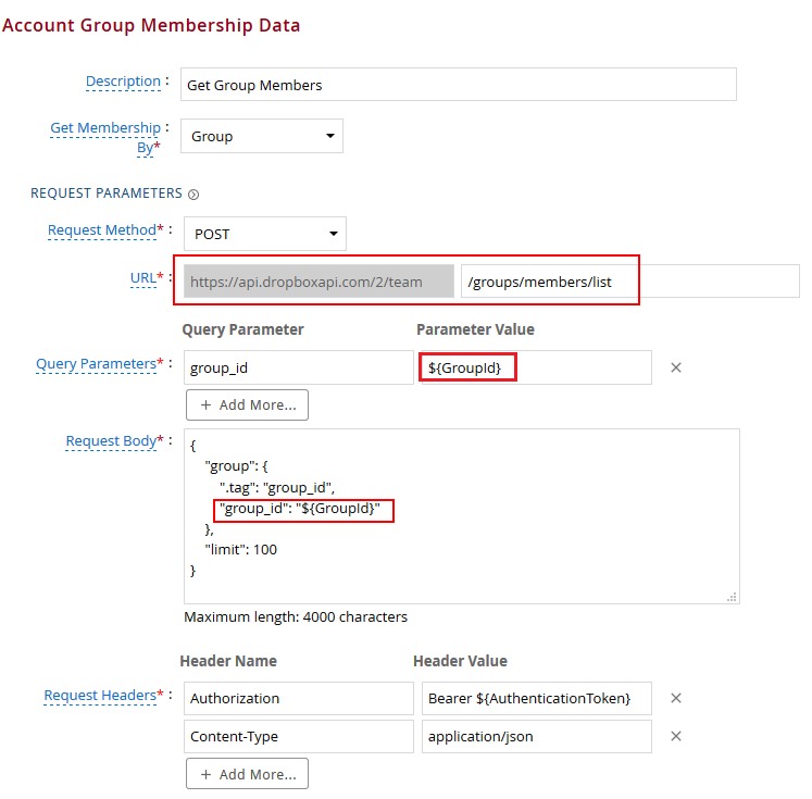 Generic Rest Collector Does Not Replace Query Parameters Passed As Part Of The Post Request Body