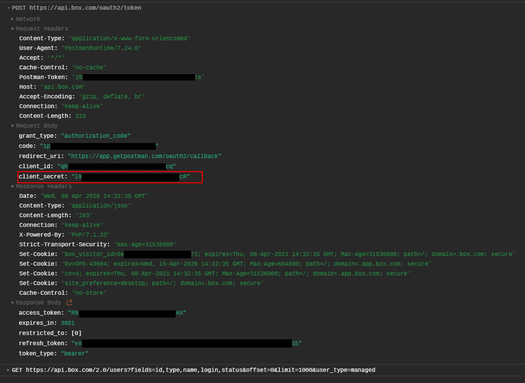 Generic Rest Collector Fails Oauth 20 When The Client Secret Is
