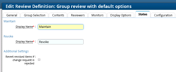 An Option To Edit The Display Buttons Of The Review And Remove Buttons
