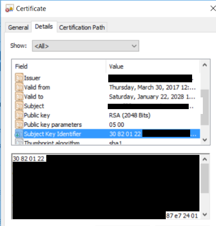 Root (Server) and Client Certificates are RFC-5280 compliant starting ...