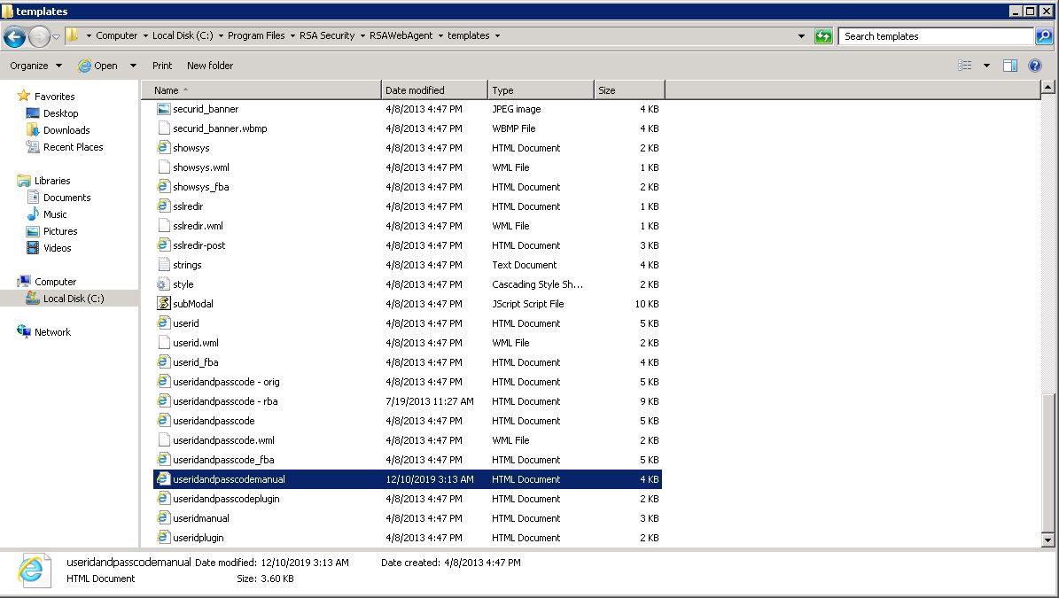 Customize Login Text For An Rsa Authentication Agent For Web Iis