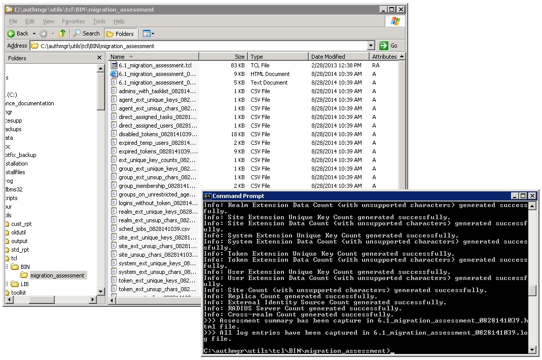 Using The Rsa Authentication Manager Migration Assessment Utility To
