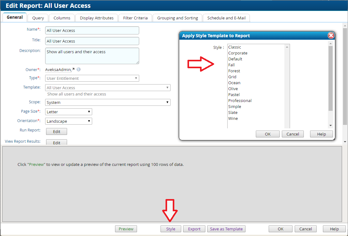Blank lines appear in RSA Identity Governance and Lifecycle reports when viewed through a ...