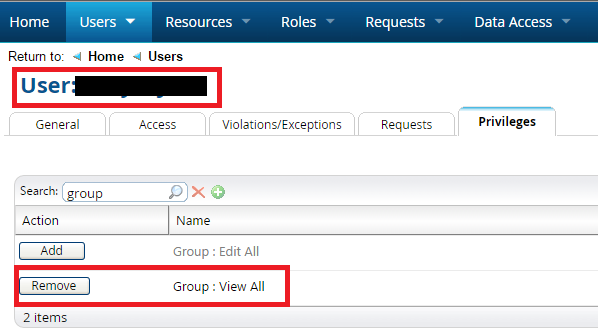 Rsa Identity Governance And Lifecycle Users With Group View All Access