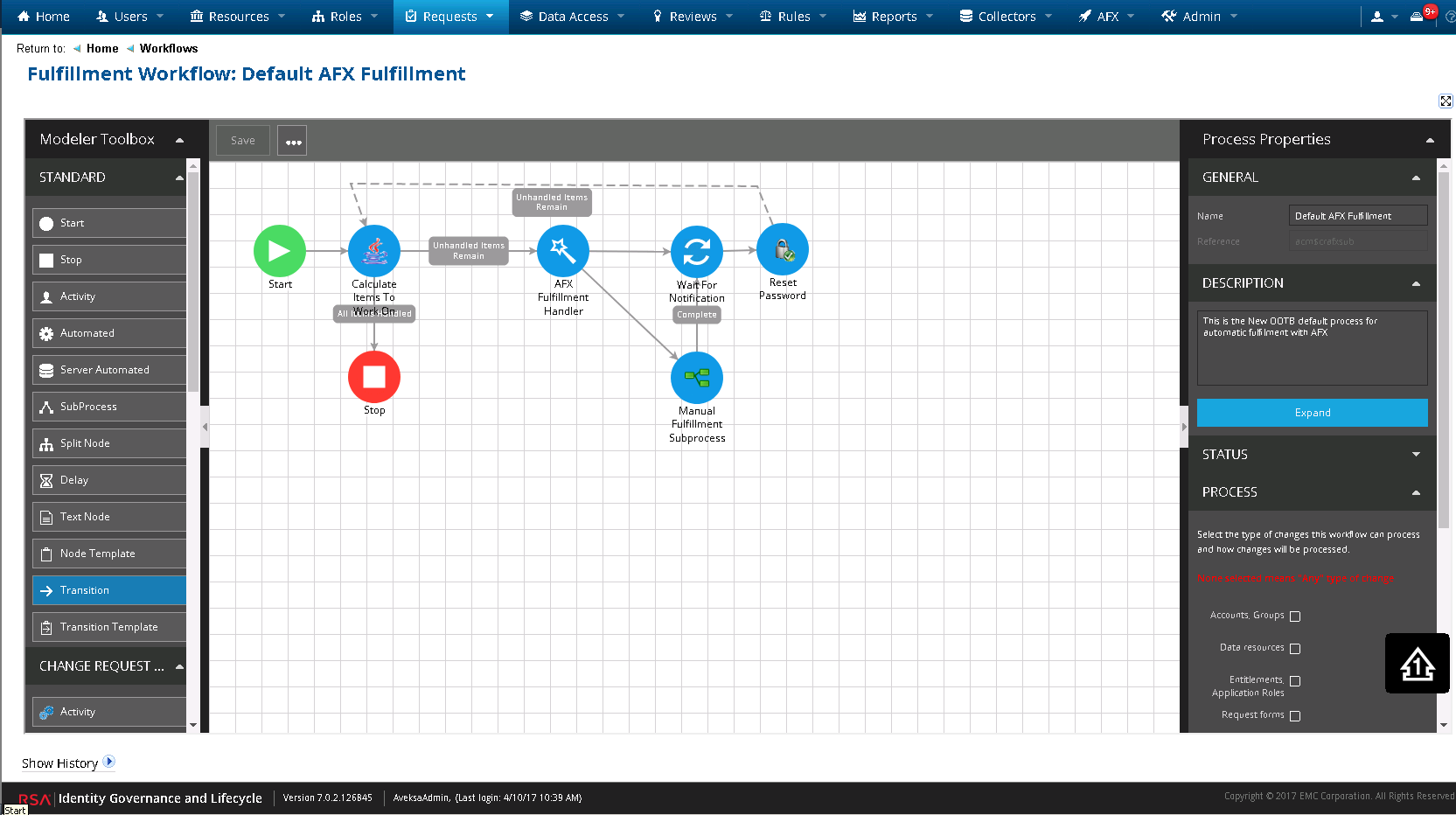 During Migration From Rsa Identity Governance And Lifecycle 691x To 7