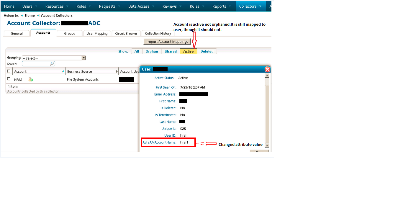 Rsa Identity Governance And Lifecycle Accounts Linked To Identities
