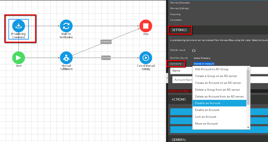 Changing the Access Fulfillment Express (AFX) provisioning node command in RSA Identity ...