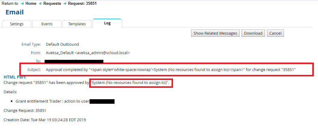 Email Is Sending Html Content In The Subject Line In Rsa Identity Governance And Lifecycle Rsa