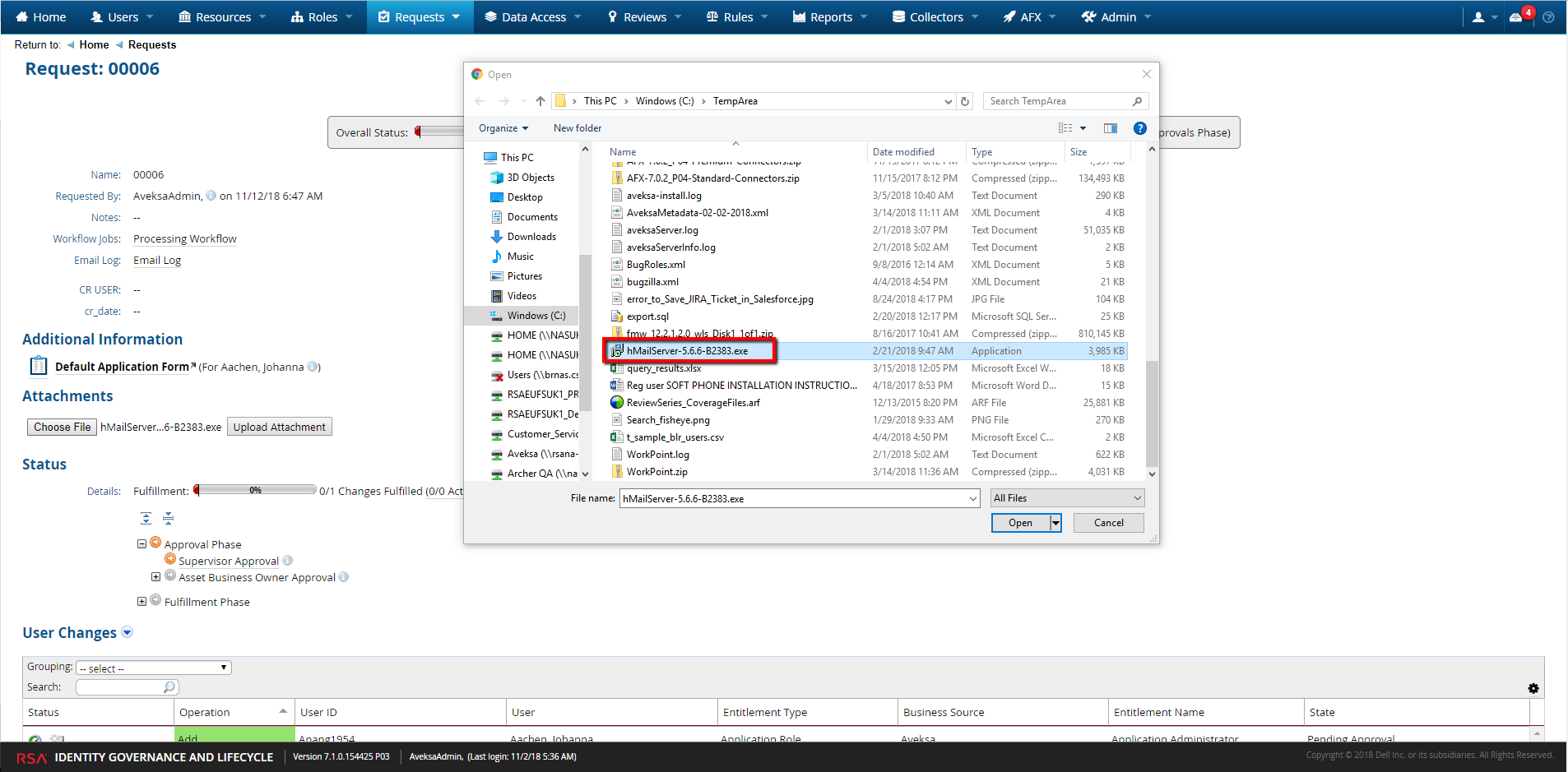 How to prevent an executable file from being attaching to a Change ...