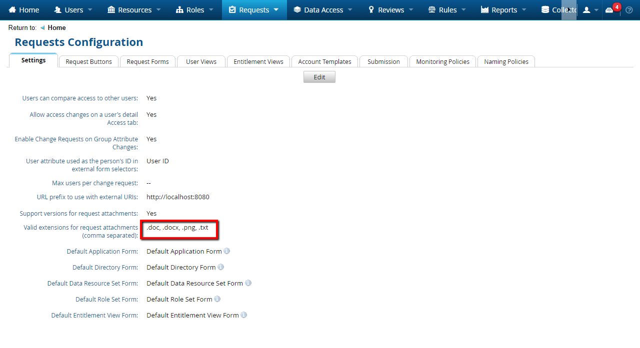 How to prevent an executable file from being attaching to a Change Request in RSA Identity ...