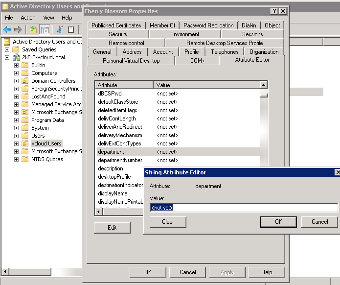 How To Update An Active Directory Account Attribute To Have No Value