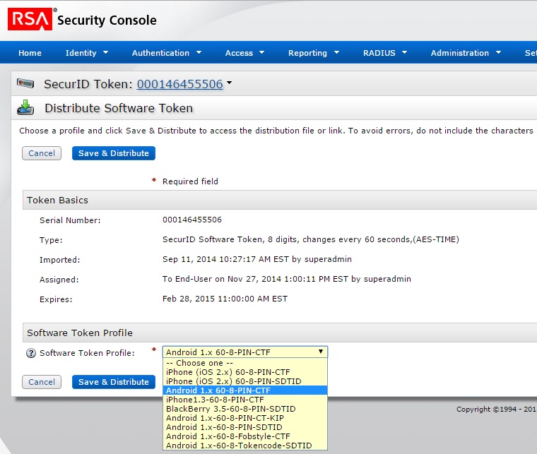 Rsa Securid Software Token Distribution To Android From Rsa