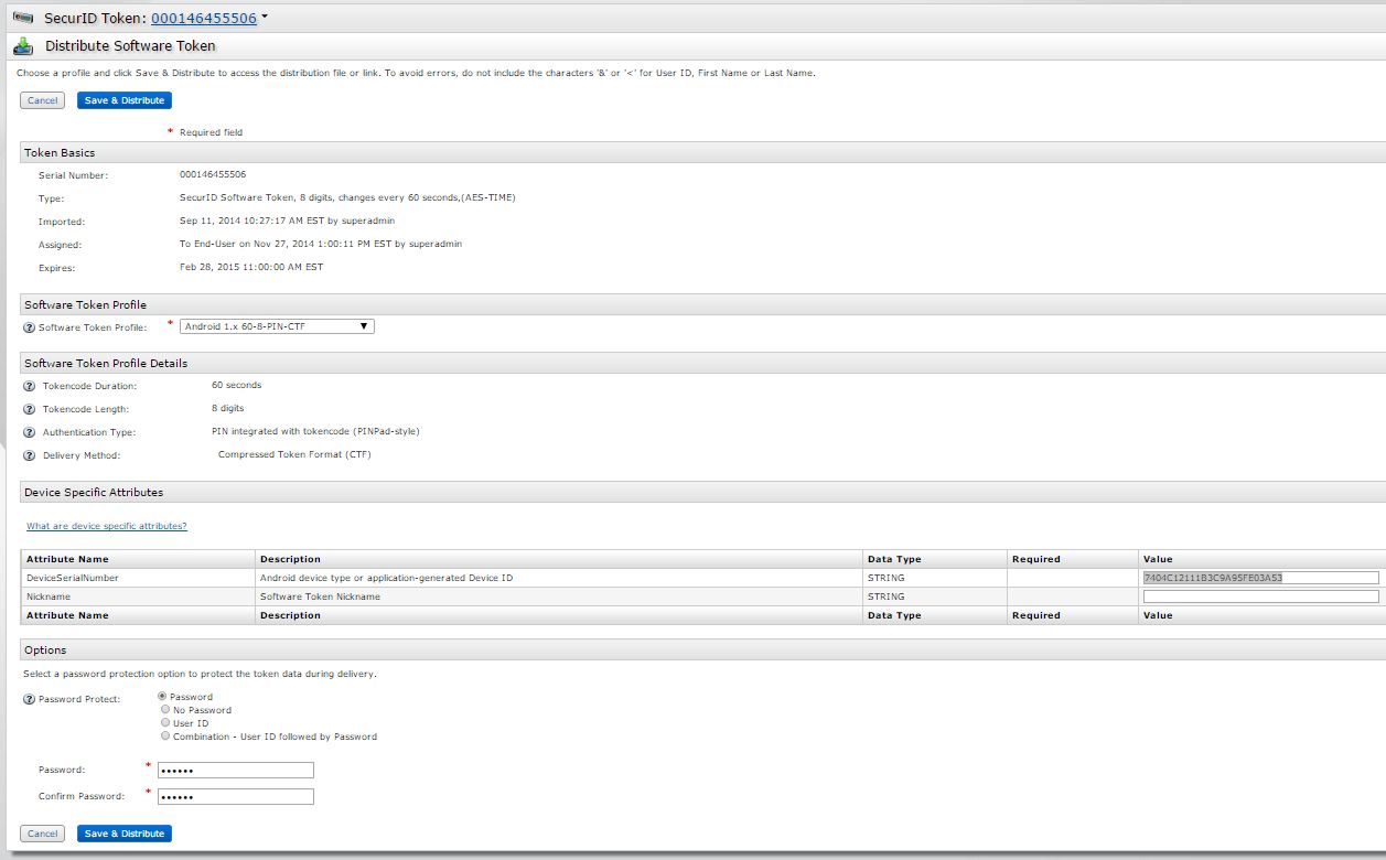 Rsa Securid Software Token Distribution To Android From Rsa