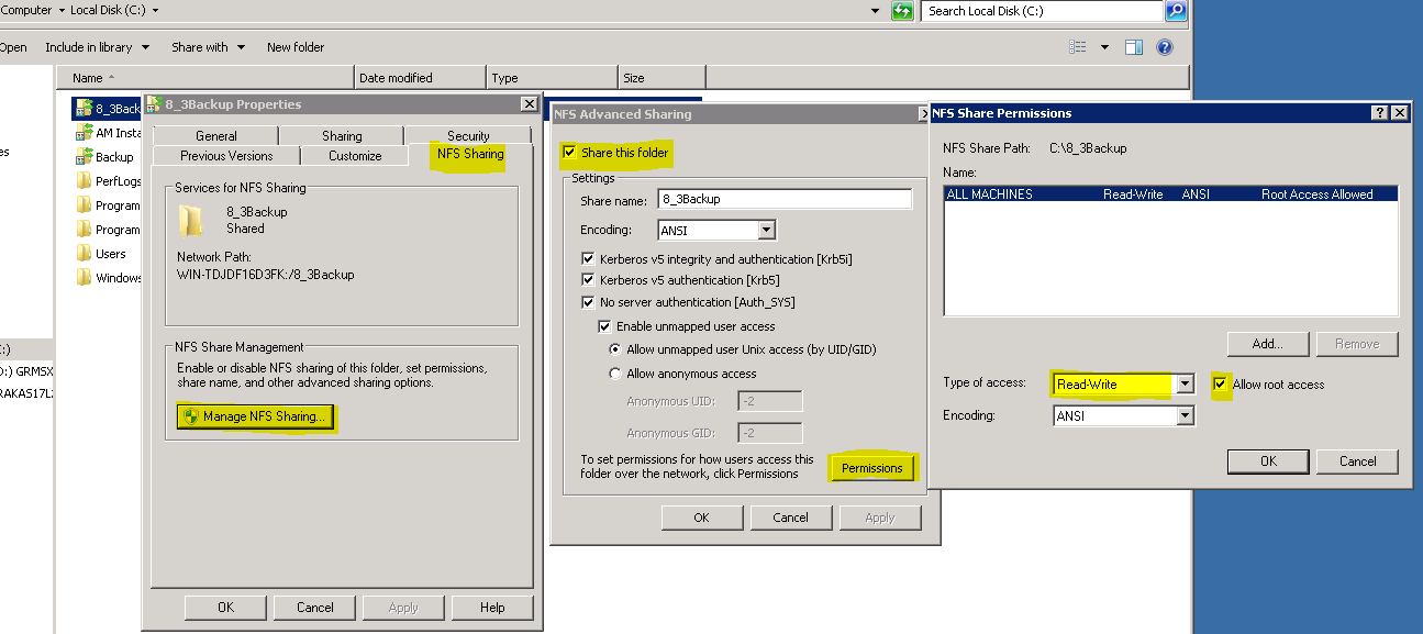 How To Configure Network File System Nfs For Backup On Rsa Authentication Manager 8x Error